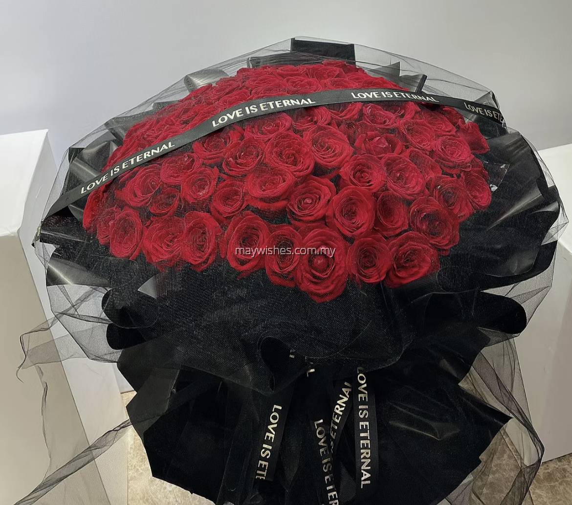99 Roses with Net
